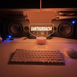 Personalized Gamertag Light Sign, Custom Gamer Tag Sign, Personalized ...