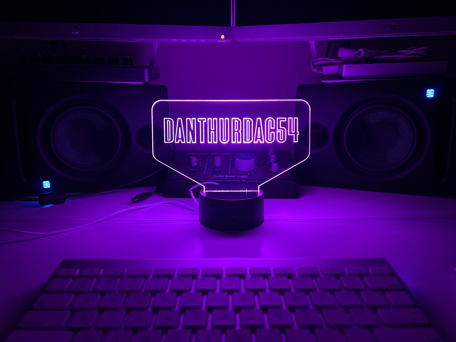 Personalized Gamertag Light Sign, Custom Gamer Tag Sign, Personalized ...