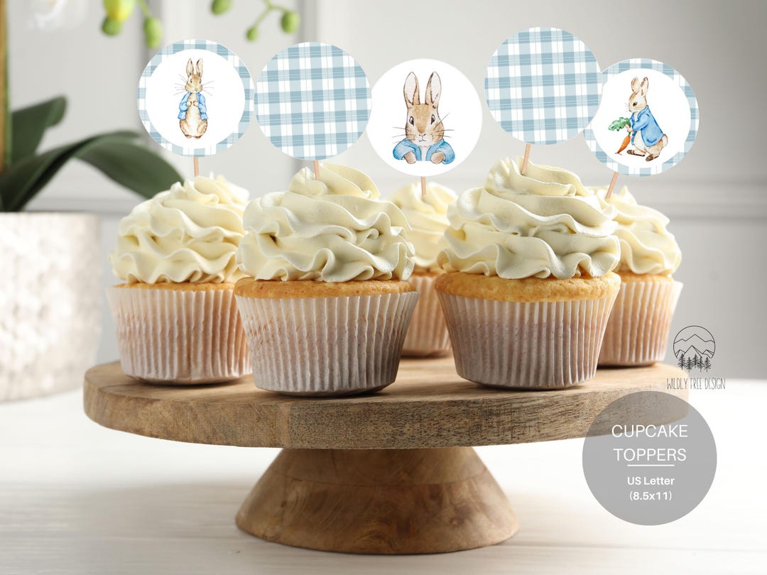 Peter Rabbit Cupcake Toppers - Peter Rabbit Cupcake Printable Topper ...