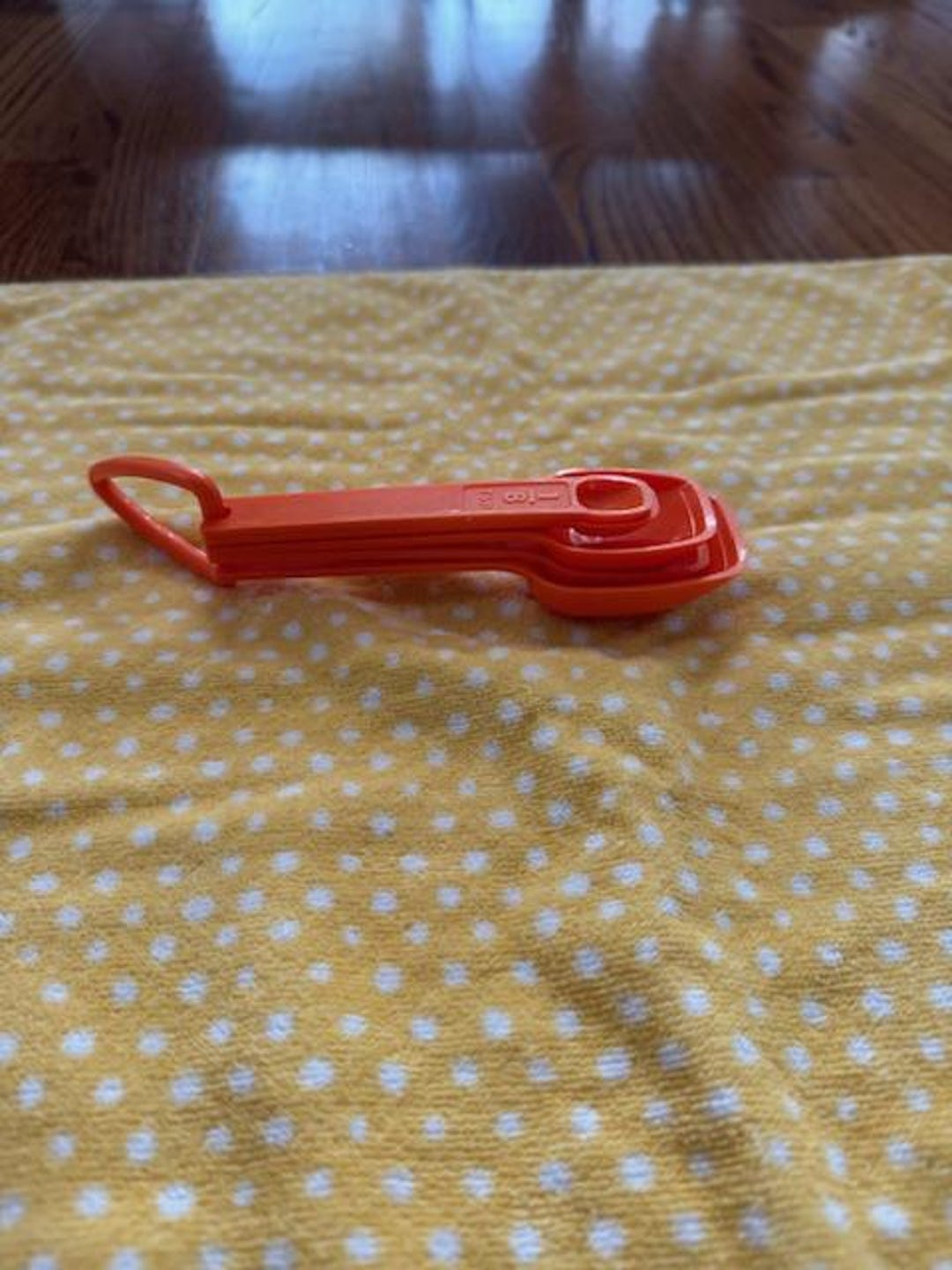 Vintage Orange Tupperware Measuring Spoons #1272 - Etsy