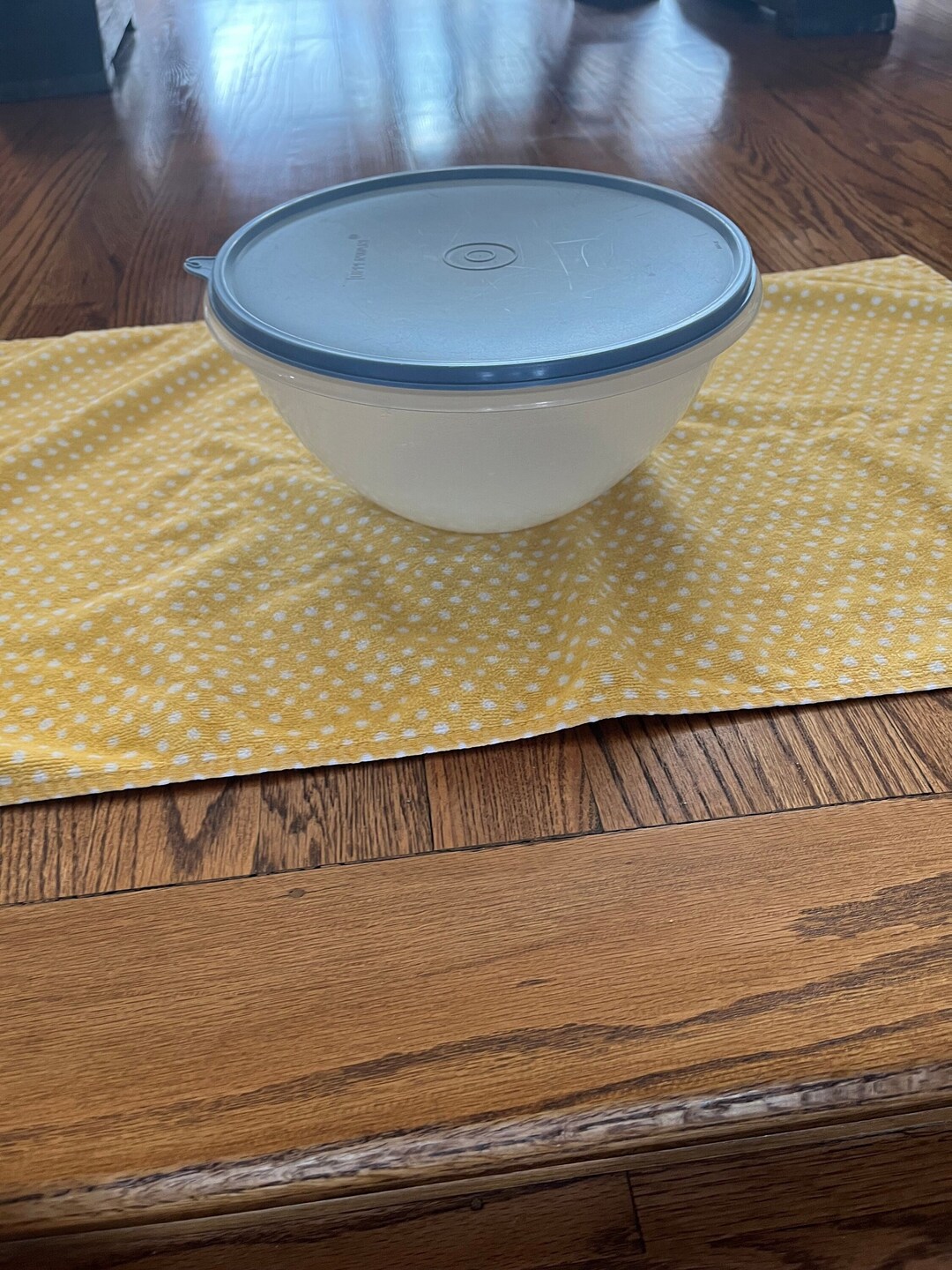 Vintage Tupperware Bowl With Blue Lid 237 - Etsy