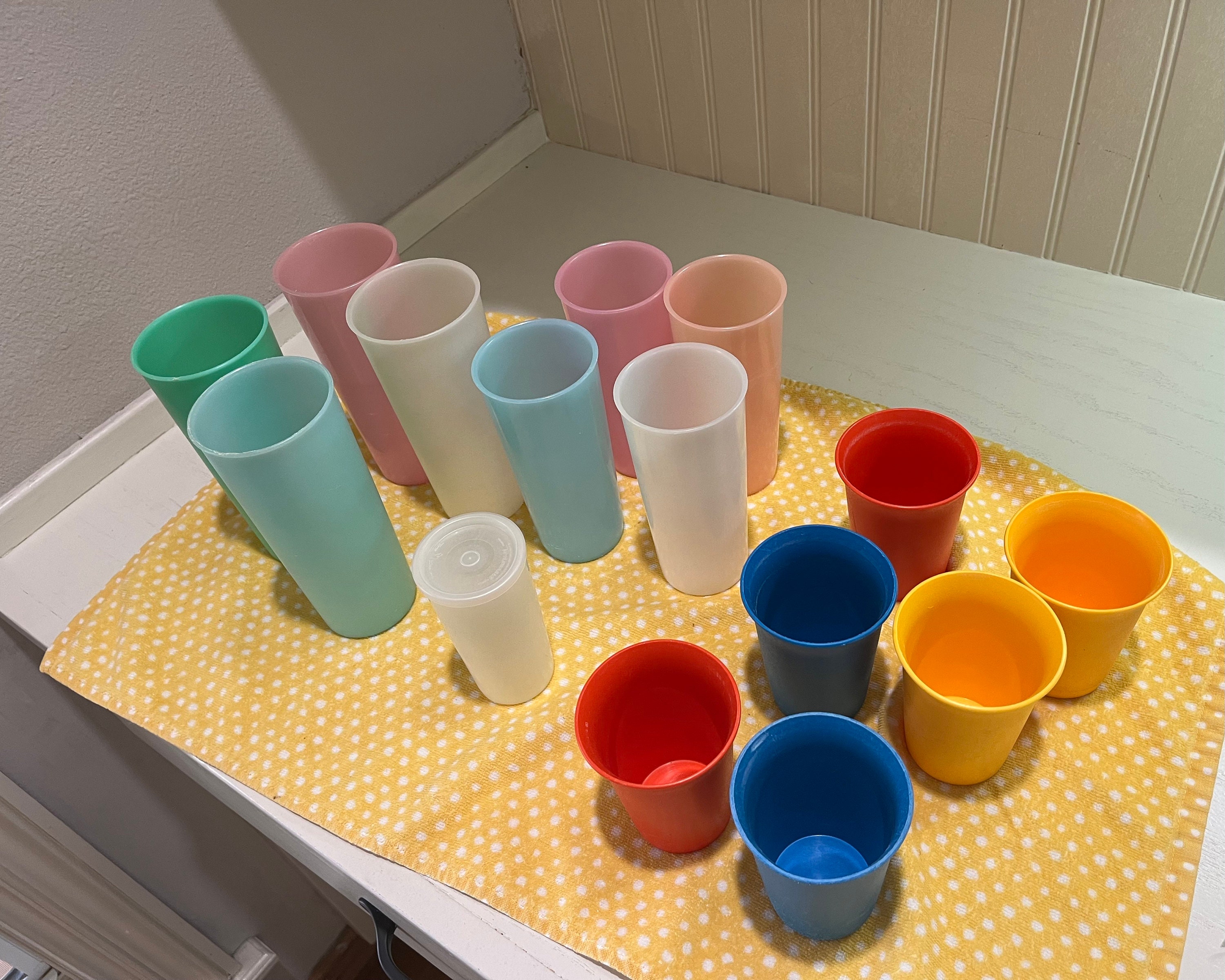 Vintage Tupperware Cups Adult & Kids Sizes 109 115 107 117 - Etsy