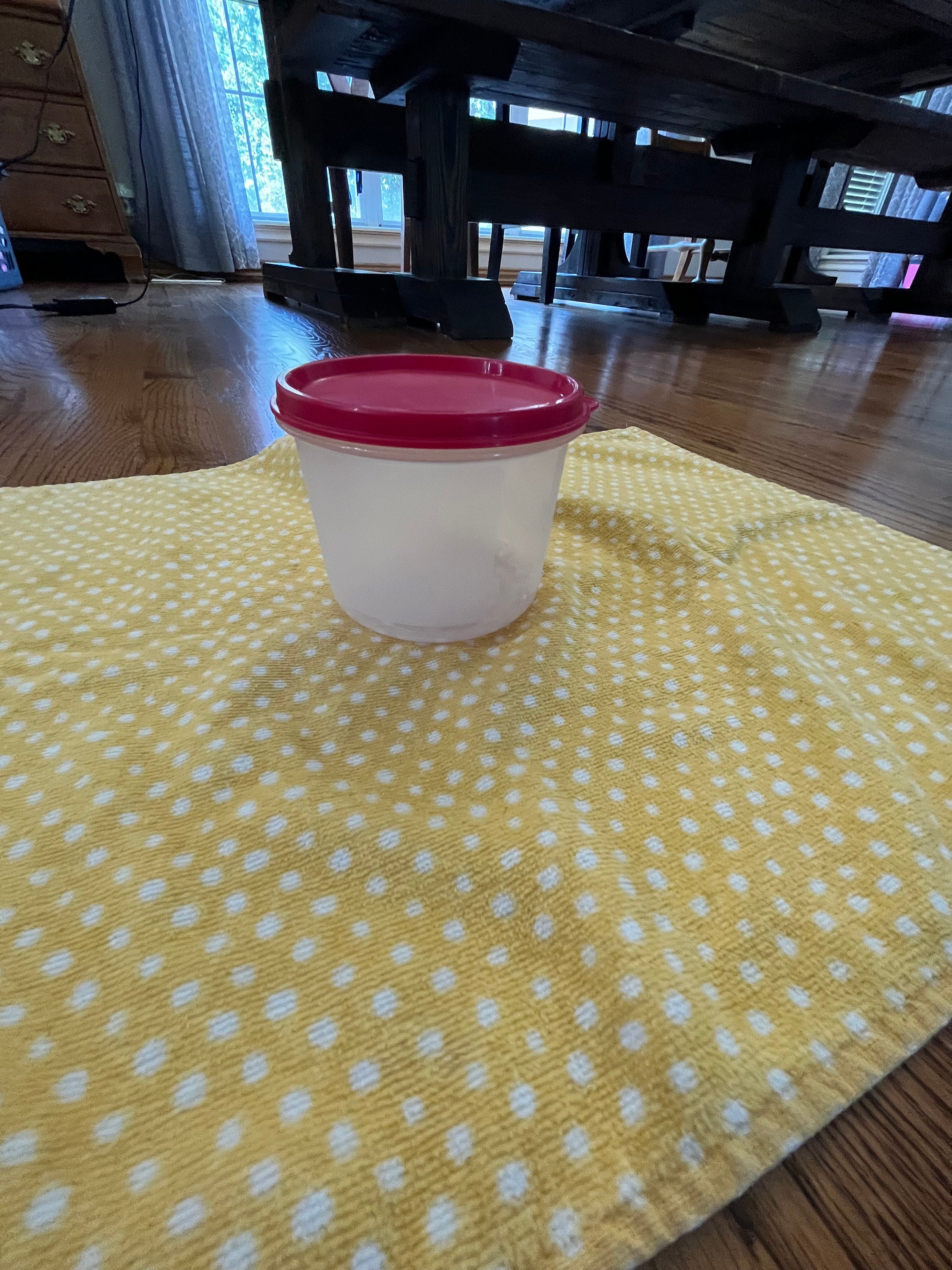 Tupperware Round Clear Frosted Storage Container #1493 - Etsy