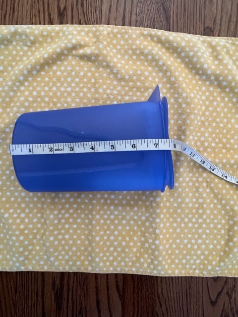 Dark Blue Tupperware Impressions Pitcher Slimline Rock Top Fit No ...