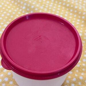 Tupperware Round Clear Frosted Storage Container #1493 - Etsy