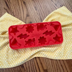 Vintage Kool-aid Ice Cube Tray Mold Space Science Red Plastic Soap ...