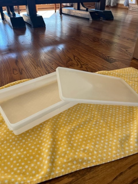 Vintage Tupperware Deli Meat/cheese Keeper Rectangular Container 794 - Etsy