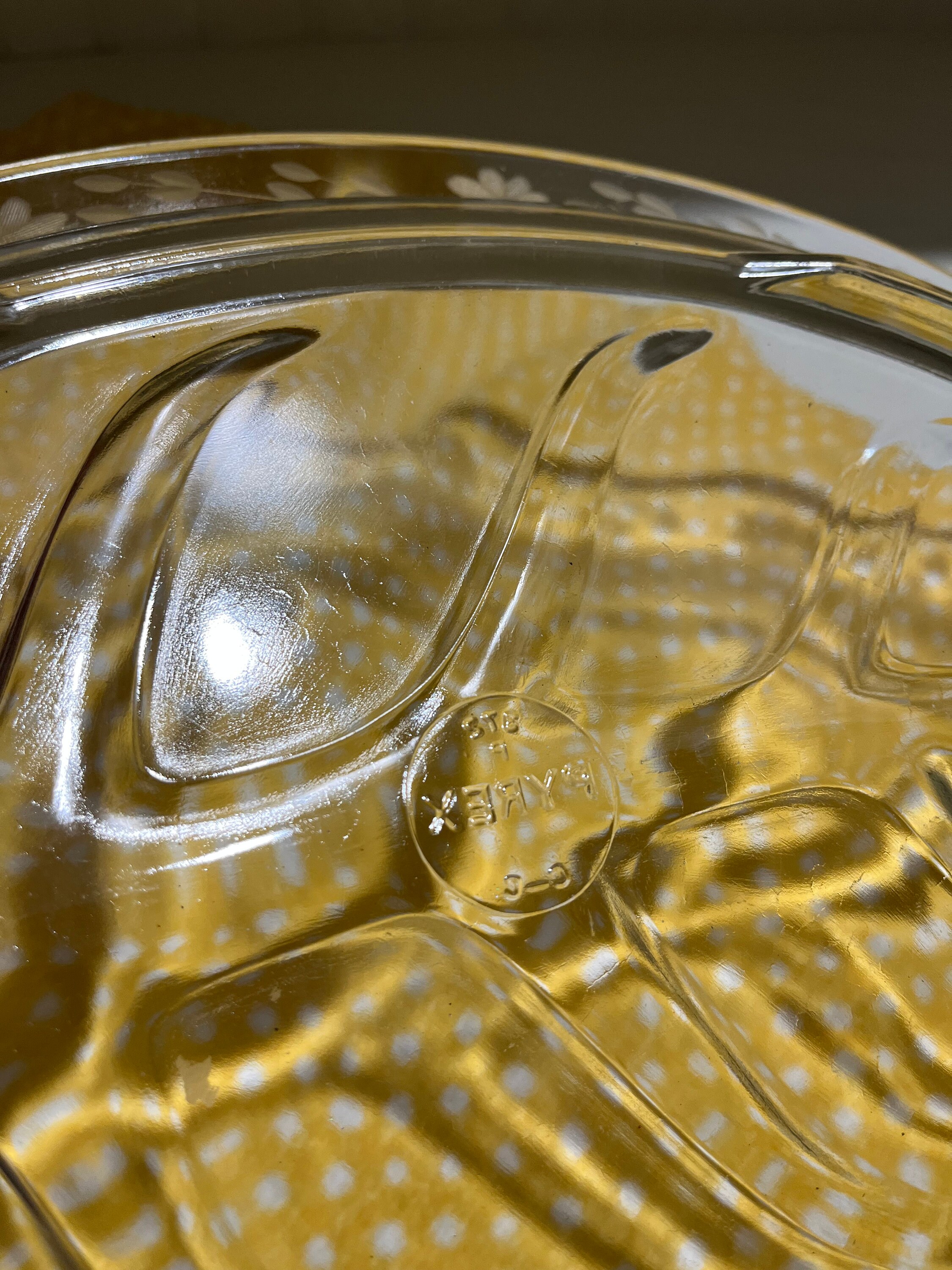 Vintage Pyrex Tree of Life Clear Glass Meat Serving Platter - Etsy