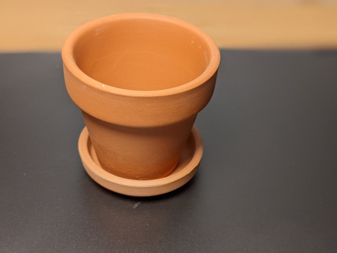Terracotta 2" Diameter Pot With or Without Saucer Great for Wedding ...
