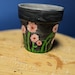 Hand Painted Small Grey Clay Pot 3 Inch Perfect for - Etsy