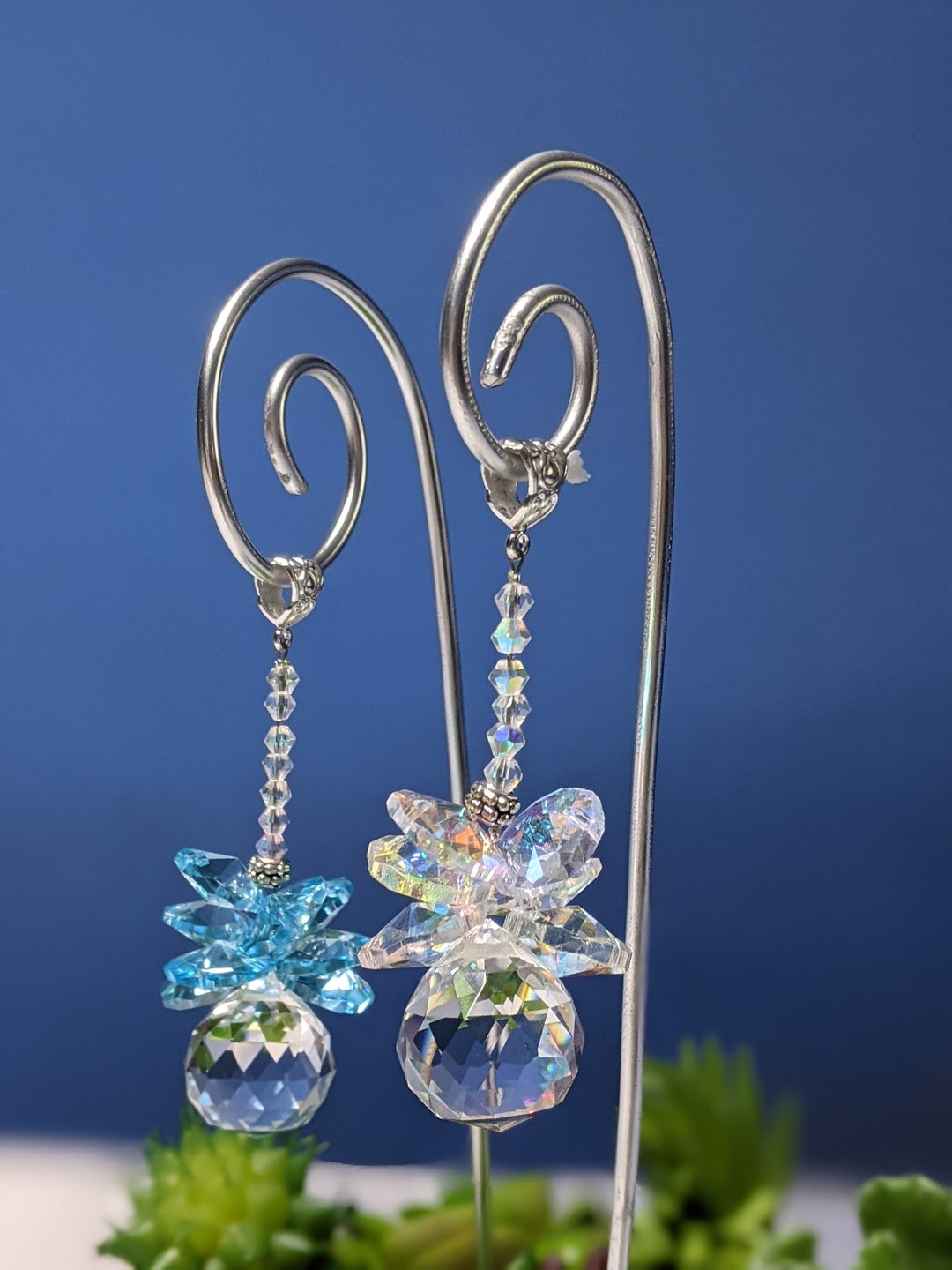 Fairy Garden Wand Plant Stake 11" or 14" With a Prism and 6 Octagons ...