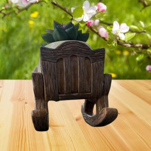 Happy Face Planter Pot Cute Resin Flower Head Planters for Indoor ...