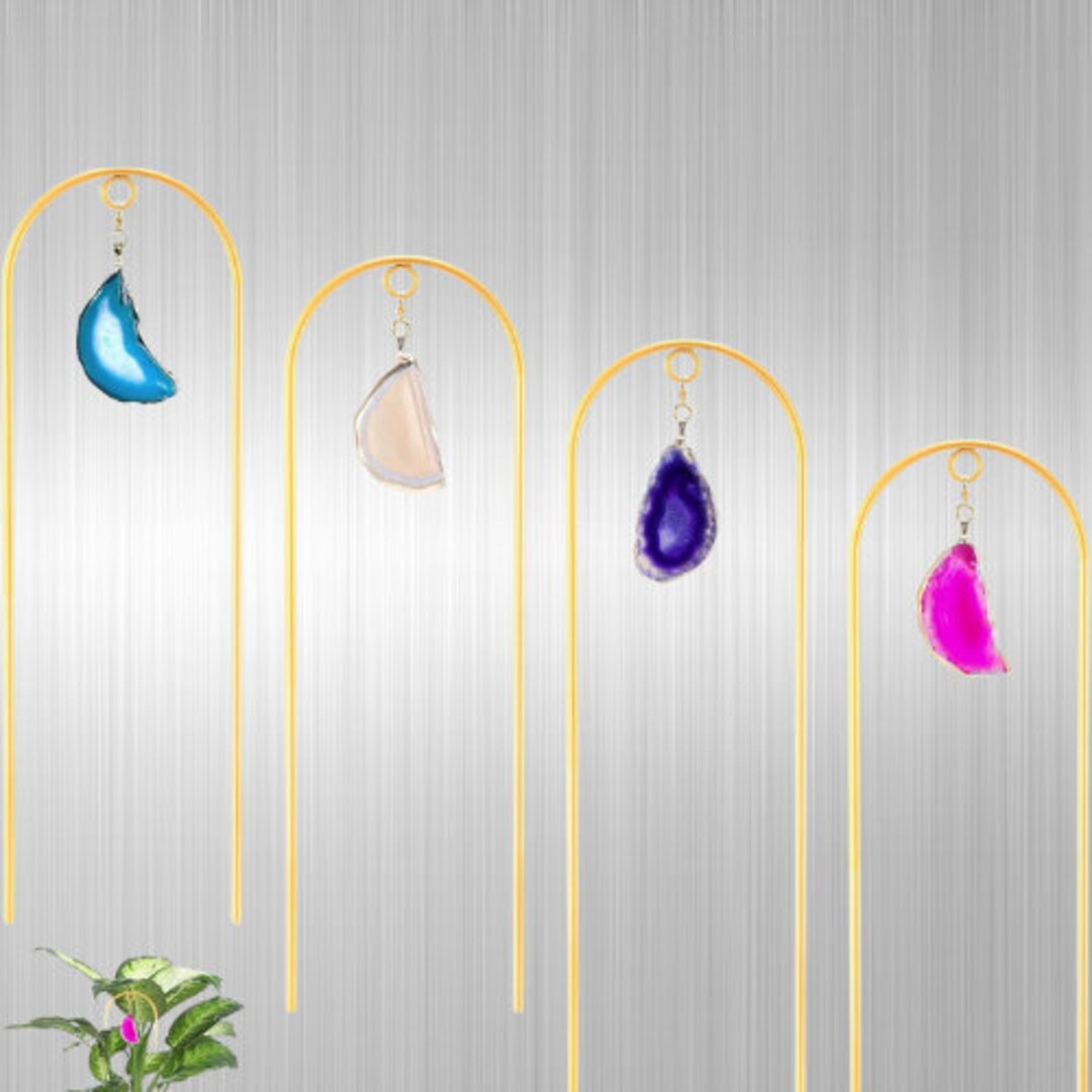 Small Metal Plant Trellis Indoor Mini Gold Garden Trellis Potted Plant ...