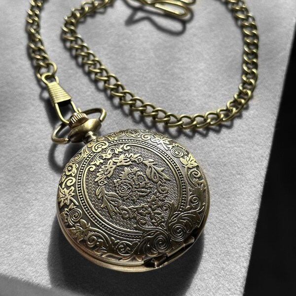 Quartz Vintage Pocket Watch - Etsy