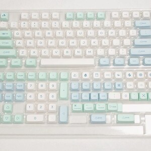 135 Pcs XDA Keycaps Set Creamly Green Theme Keycaps Opaque - Etsy