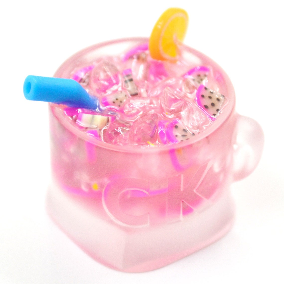 Juice Cup Keycaps, Resin Keycaps, Summer Soft Drink Keycap, Mechanical ...