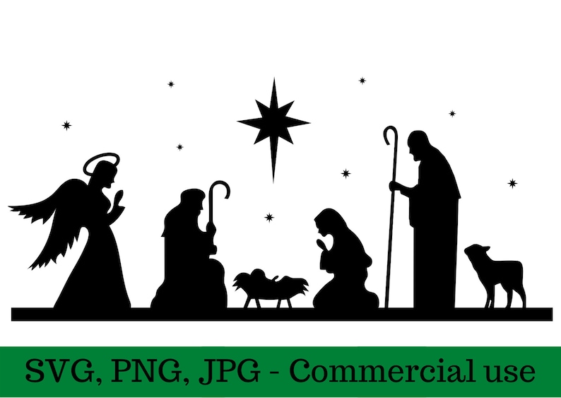 Nativity SVG Bundle. Nativity Christmas Ornaments Cut File. - Etsy
