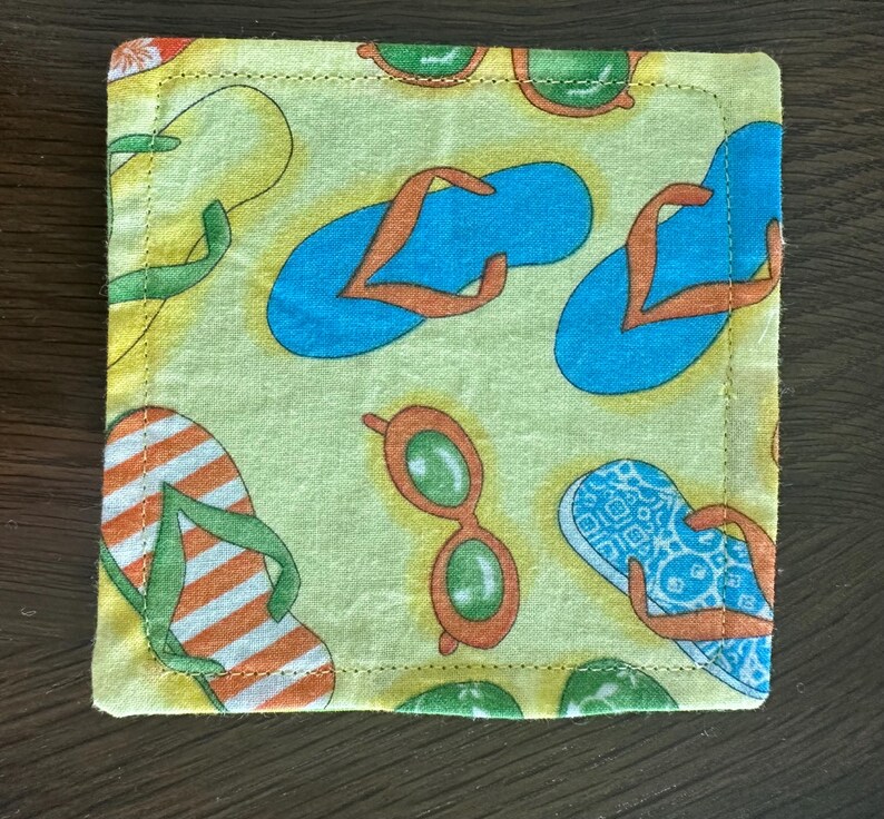 Cloth Coasters | Set of 4 | 2-ply 100% Cotton Felt Backed - Etsy