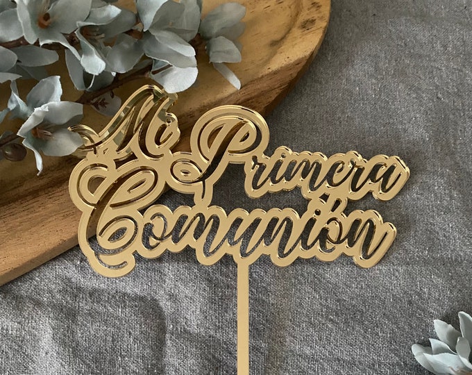 My First Communion Topper, Perforated Topper Die-cut in Mirror ...