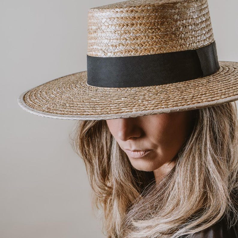 Boater Hat Women | Women's Sun Hats | Ladies Straw Hats | Sundress Hat ...