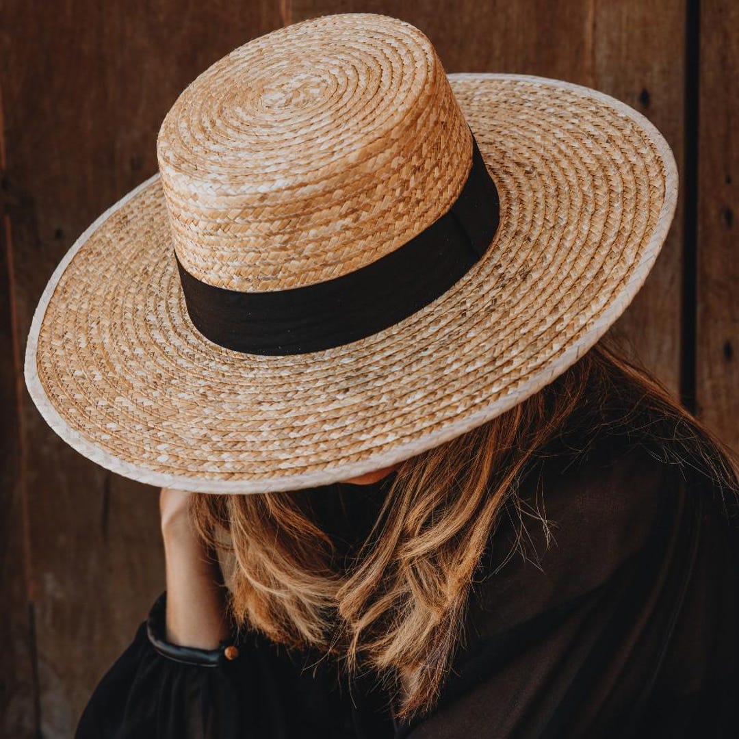 Premium Boater Straw Hat Women | Women's Sun Hats | Ladies Straw Hats ...