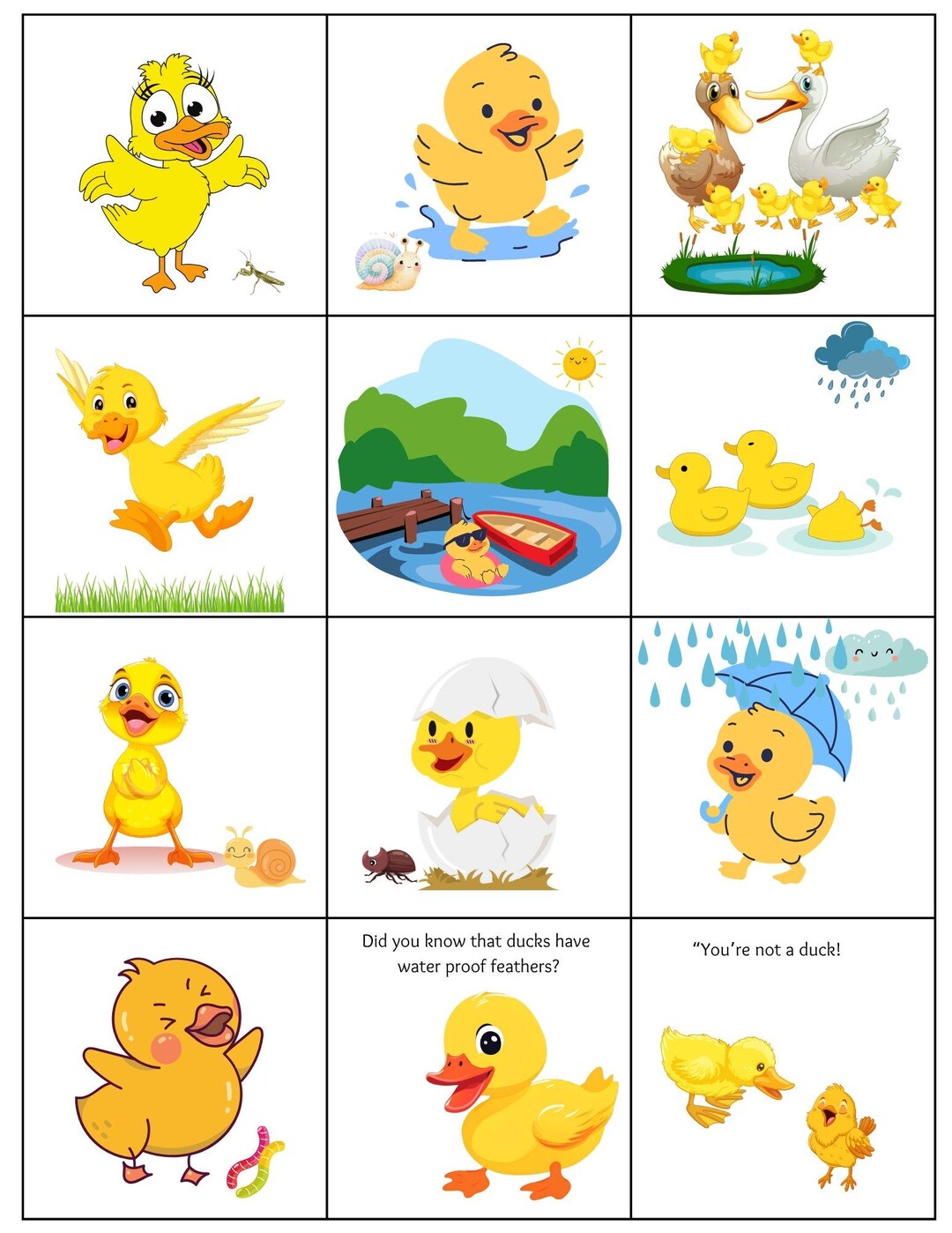 Duck Dash Matching Memory Game - Etsy