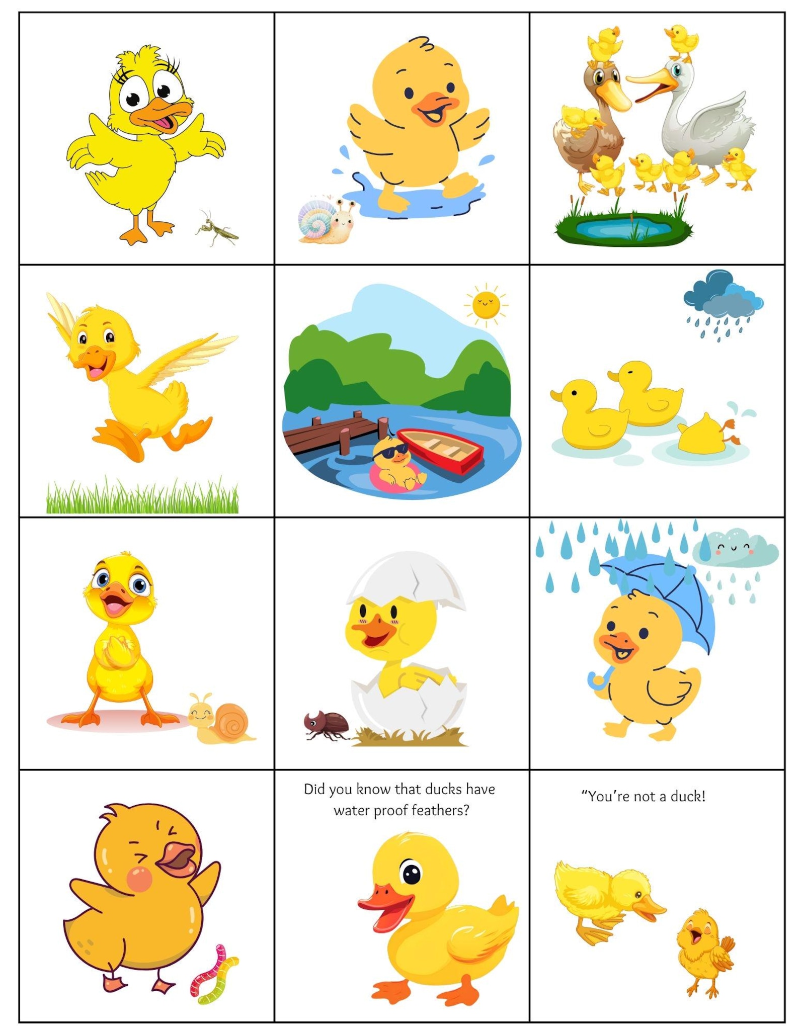 Duck Dash Matching Memory Game - Etsy