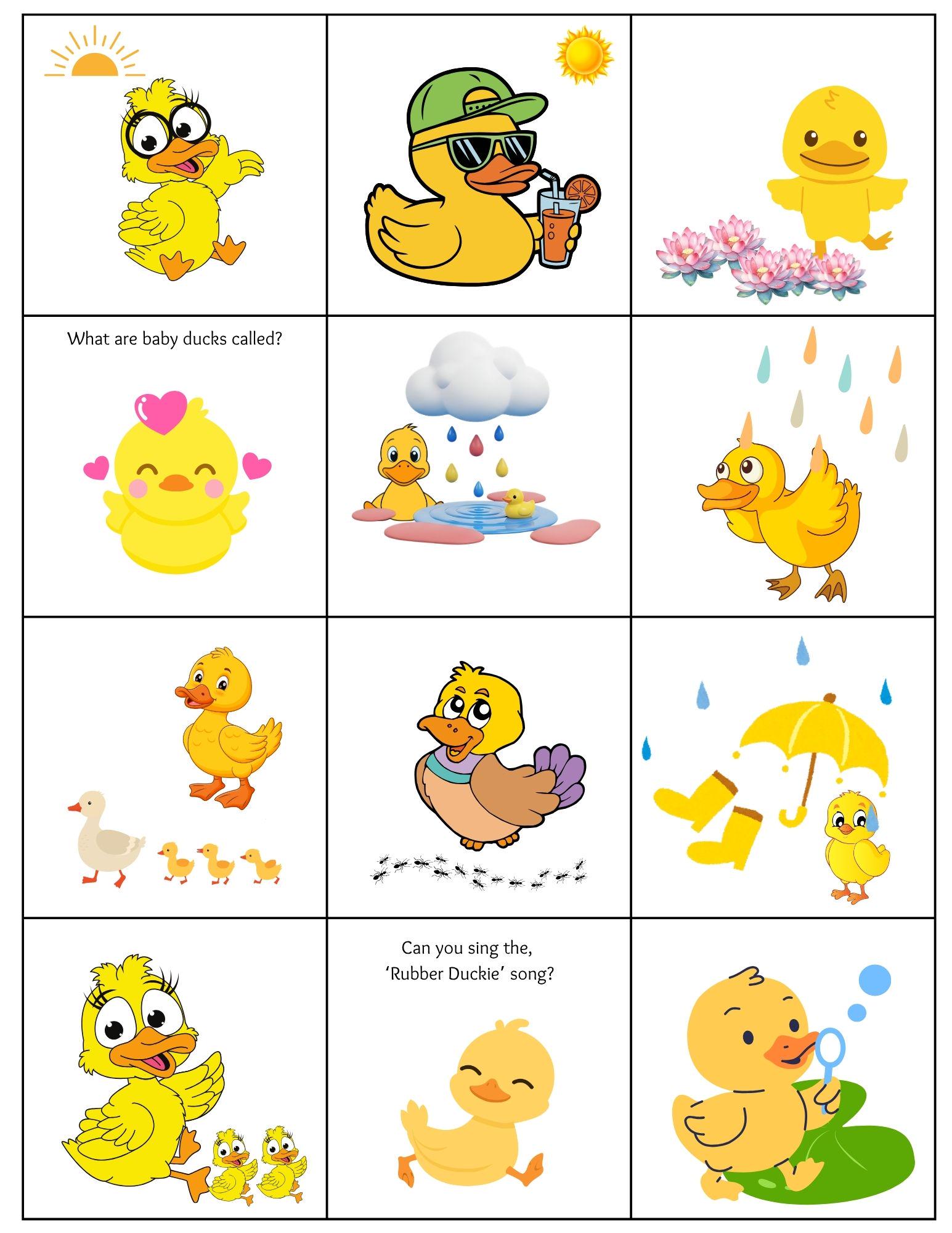 Duck Dash Matching Memory Game - Etsy