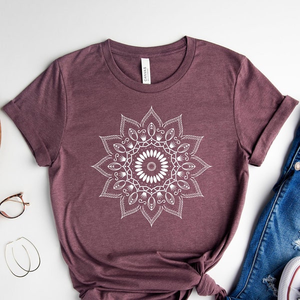 Mandala T Shirt - Etsy