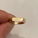 Year Date Number Engraved Ring, Personalized Ring, Initial Ring, Gift ...