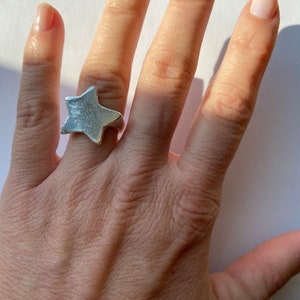 Star Ring Chunky, Sterling Silver 925 - Etsy