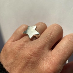 Star Ring Chunky, Sterling Silver 925 - Etsy