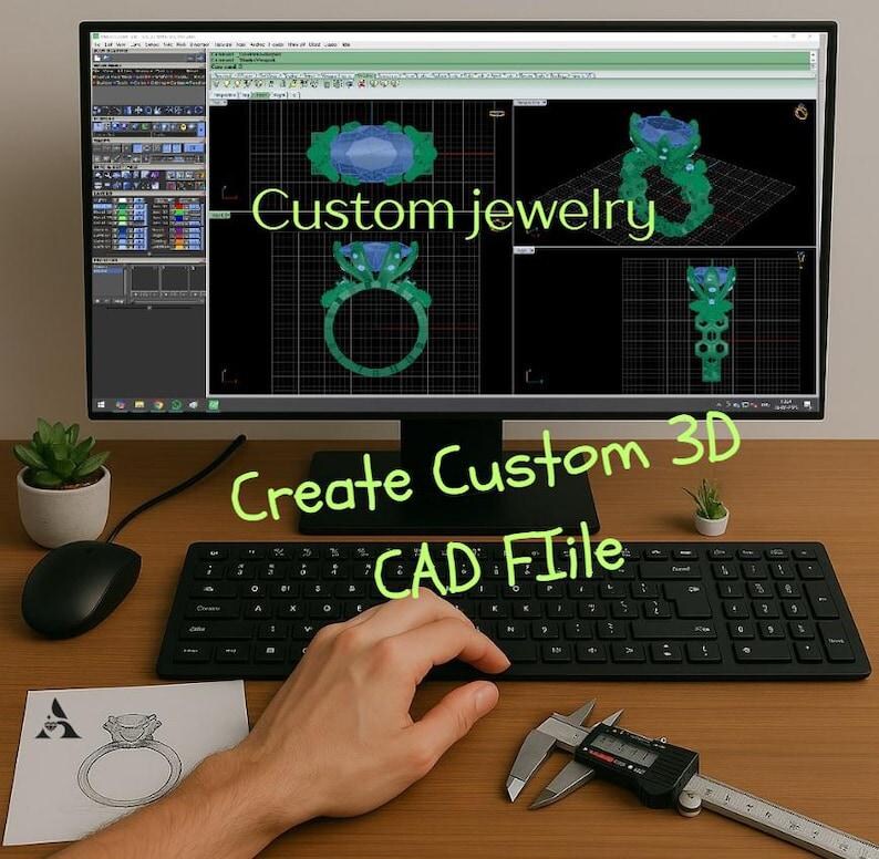 3D Design , CAD File , CAD Jewelry Design, Custom Jewelry Design, CAD ...