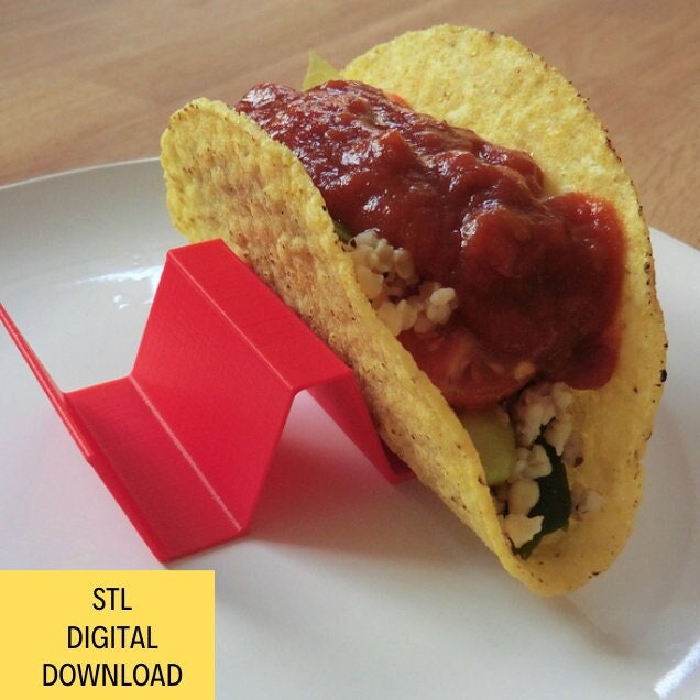 Taco Shell Holder - 3d Print Stl File, Digital Download - Etsy