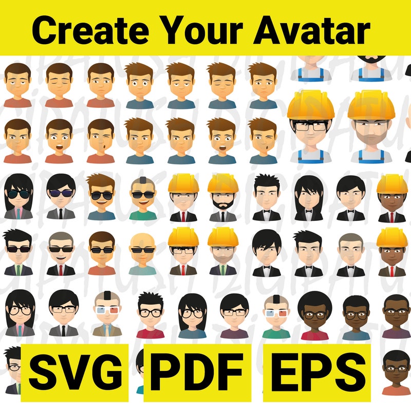 Avatar Svg - Etsy