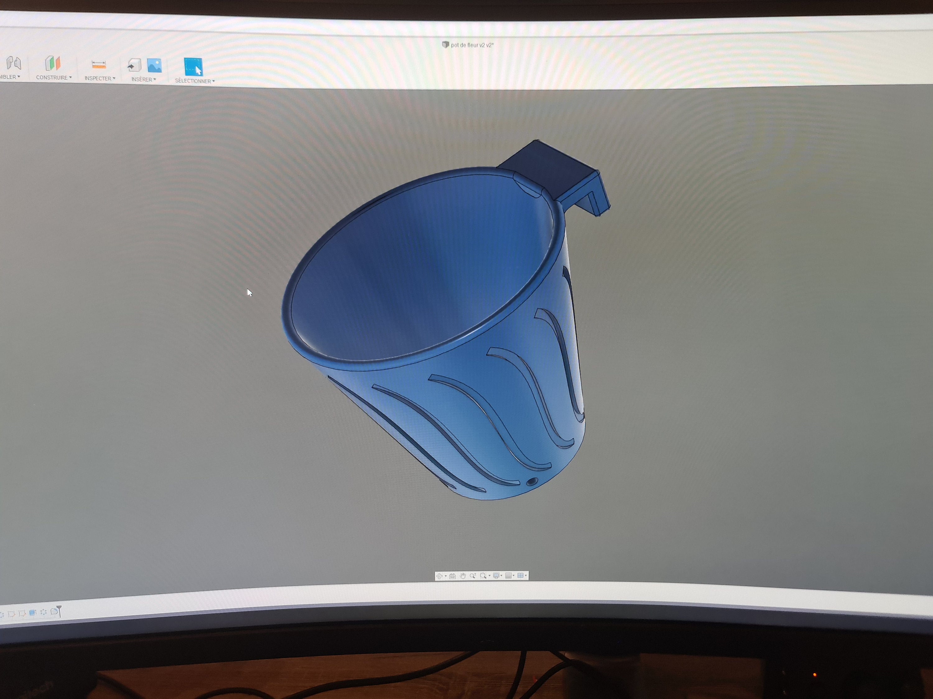 Flower Pot for Fences 3d Print Stl File, Digital Download - Etsy