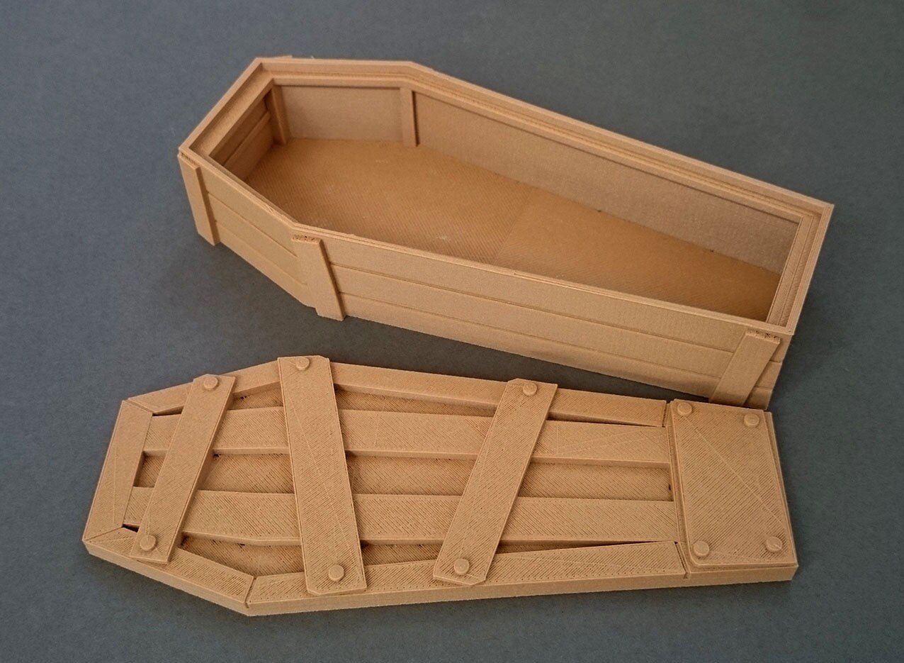 Halloween Coffin Pot Decoration 3d Stl File Print Pack Digital Download ...