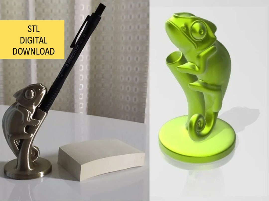 Chameleon Pen Holder - 3d Print Stl File, Digital Download - Etsy