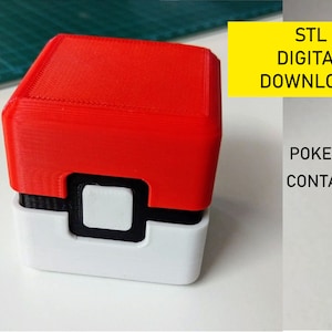 Pokeman Quest Pokeball Container Stl File 3d Printer File - Etsy