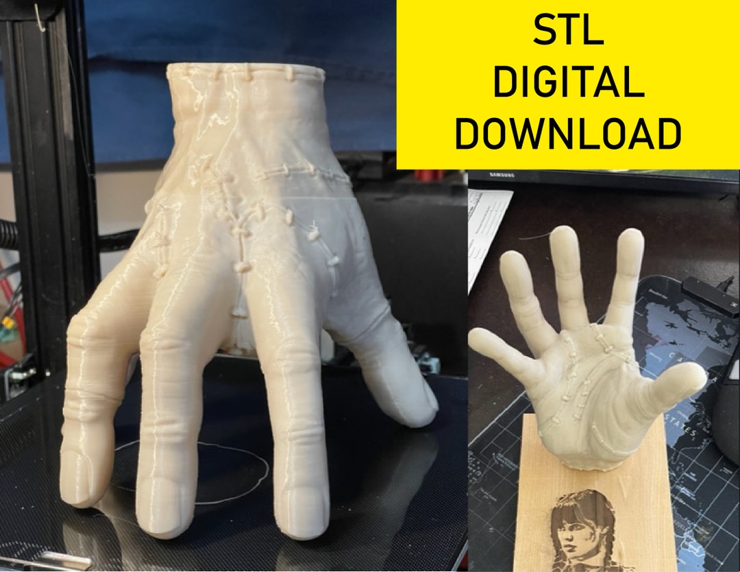 Wednesday Addams the Thing Stl File, Hand Digital Download File 3d ...