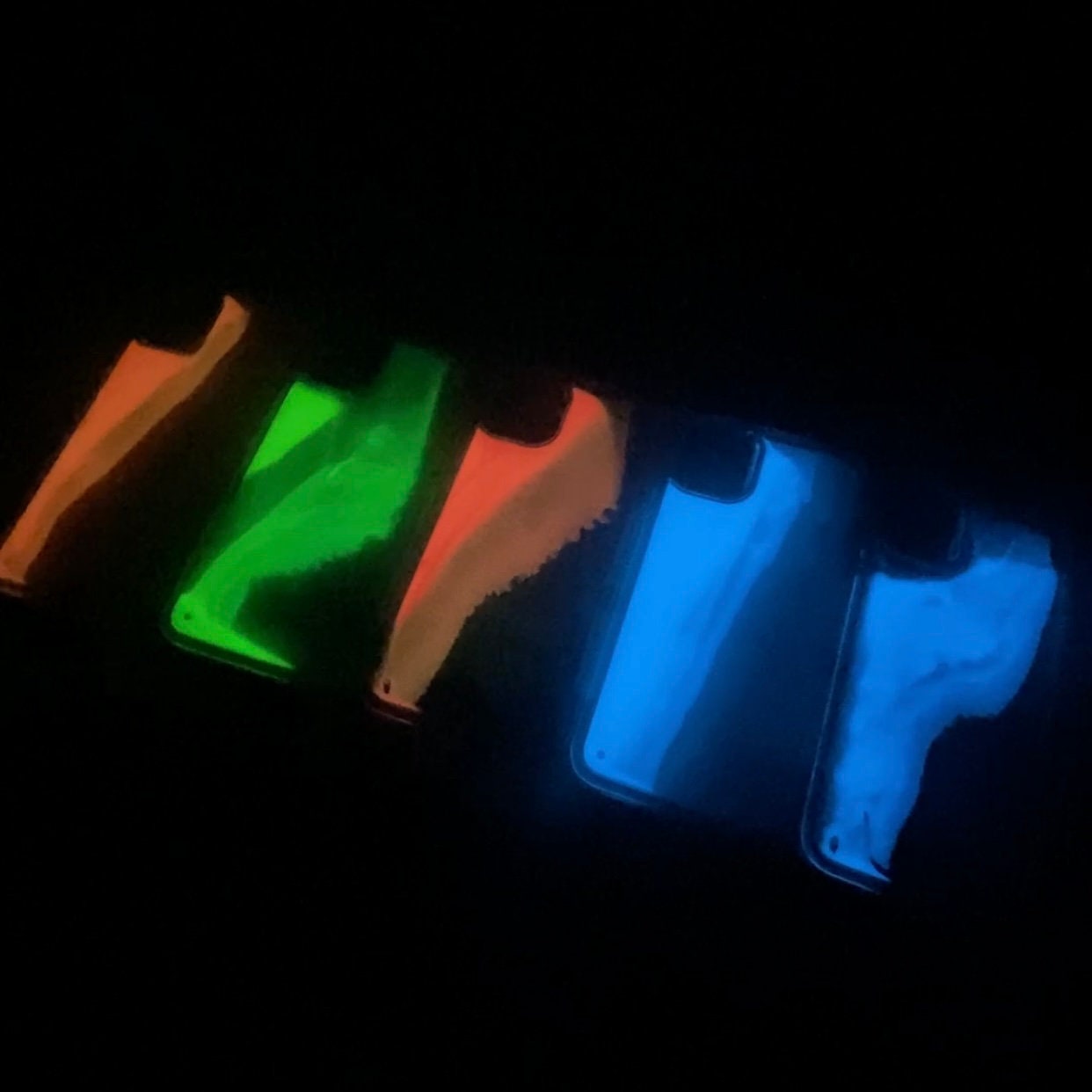 Neon Sand Liquid Case Glow in the Dark for Iphone 7 8 X - Etsy