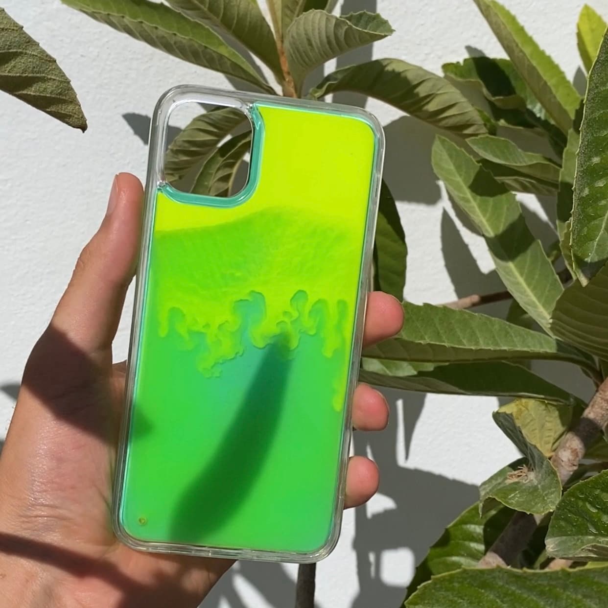 Neon Sand Liquid Case, Glow in the Dark, for iPhone 7, 8, X, 11, 12, 13 ...
