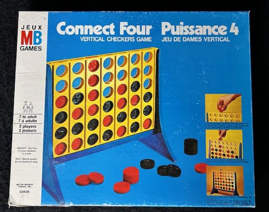 Connect Four by Milton Bradley Game - Etsy