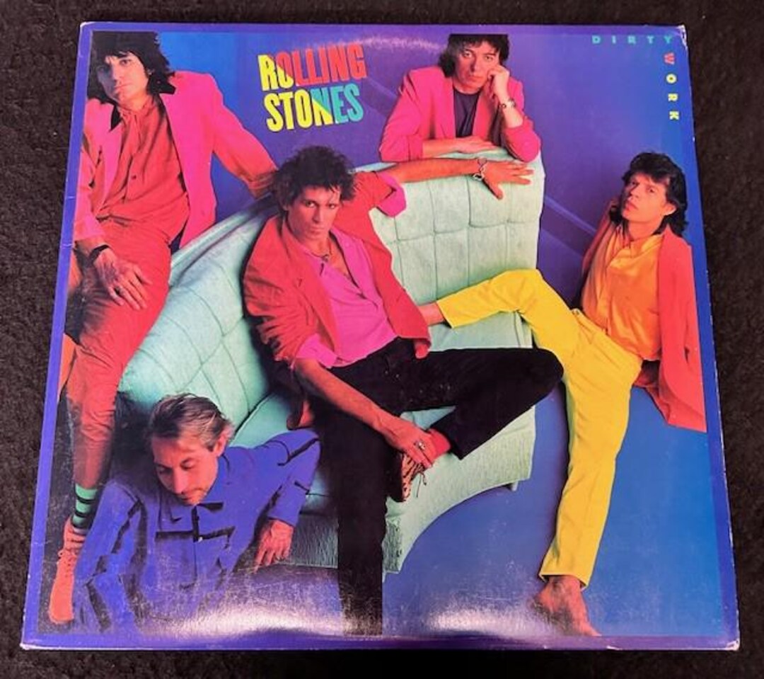 The Rolling Stones - Dirty Work 1986 Album - Etsy