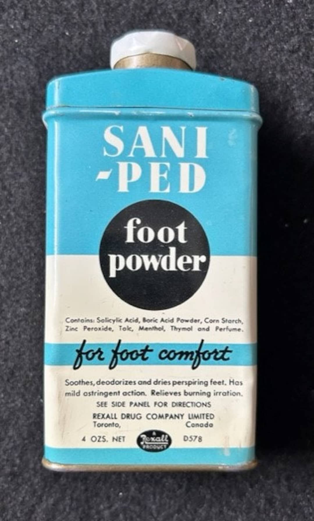 Vintage Sani-ped Foot Powder - Etsy