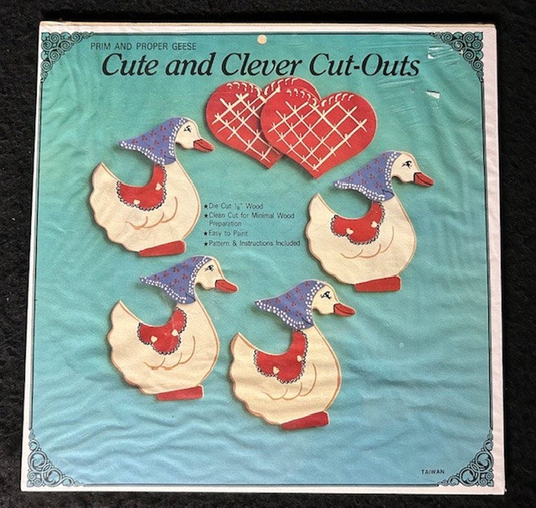 Prim and Proper Geese - Cute and Clever Cut-outs - Etsy
