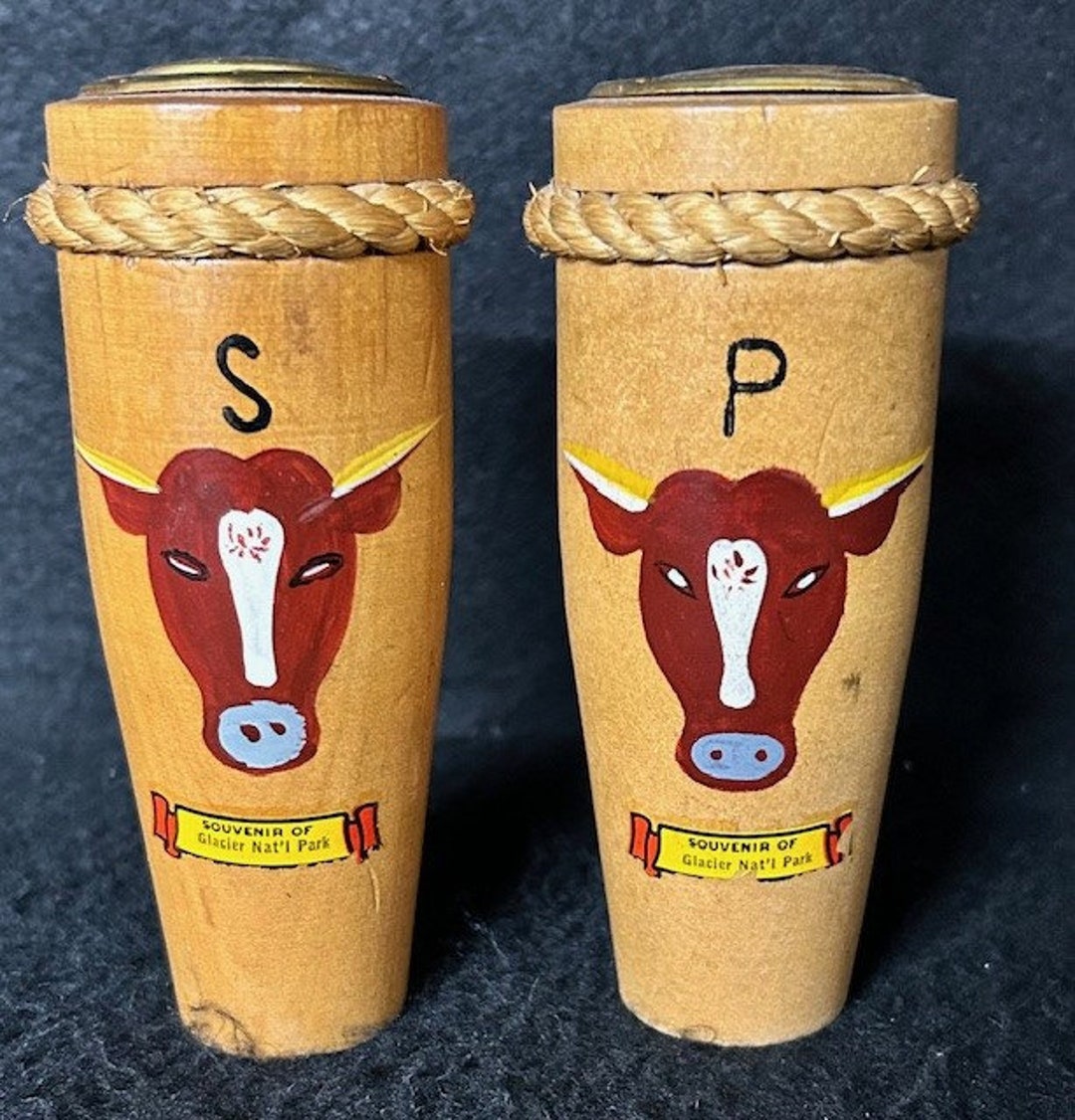 Vintage Glacier National Park Salt & Pepper Shakers - Etsy