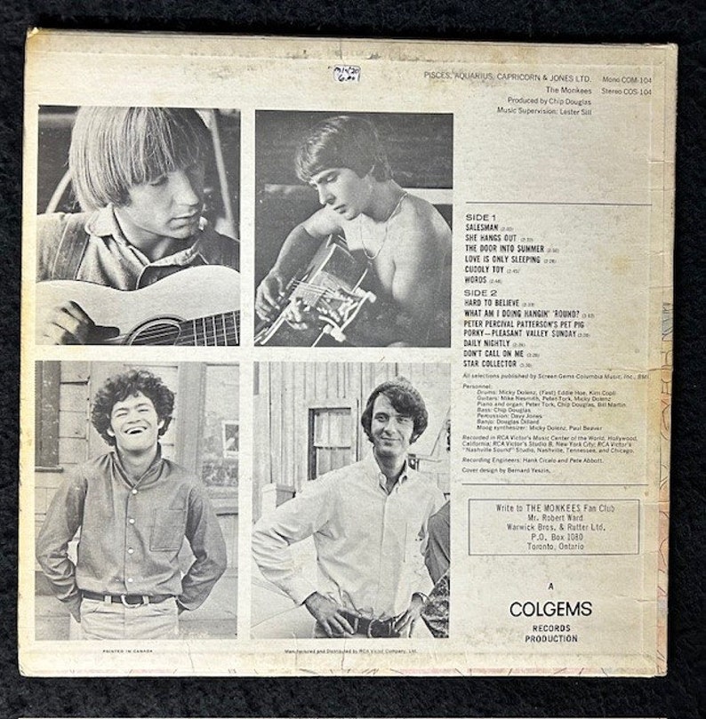 Various 1960's the Monkees Vinyl Records - Etsy