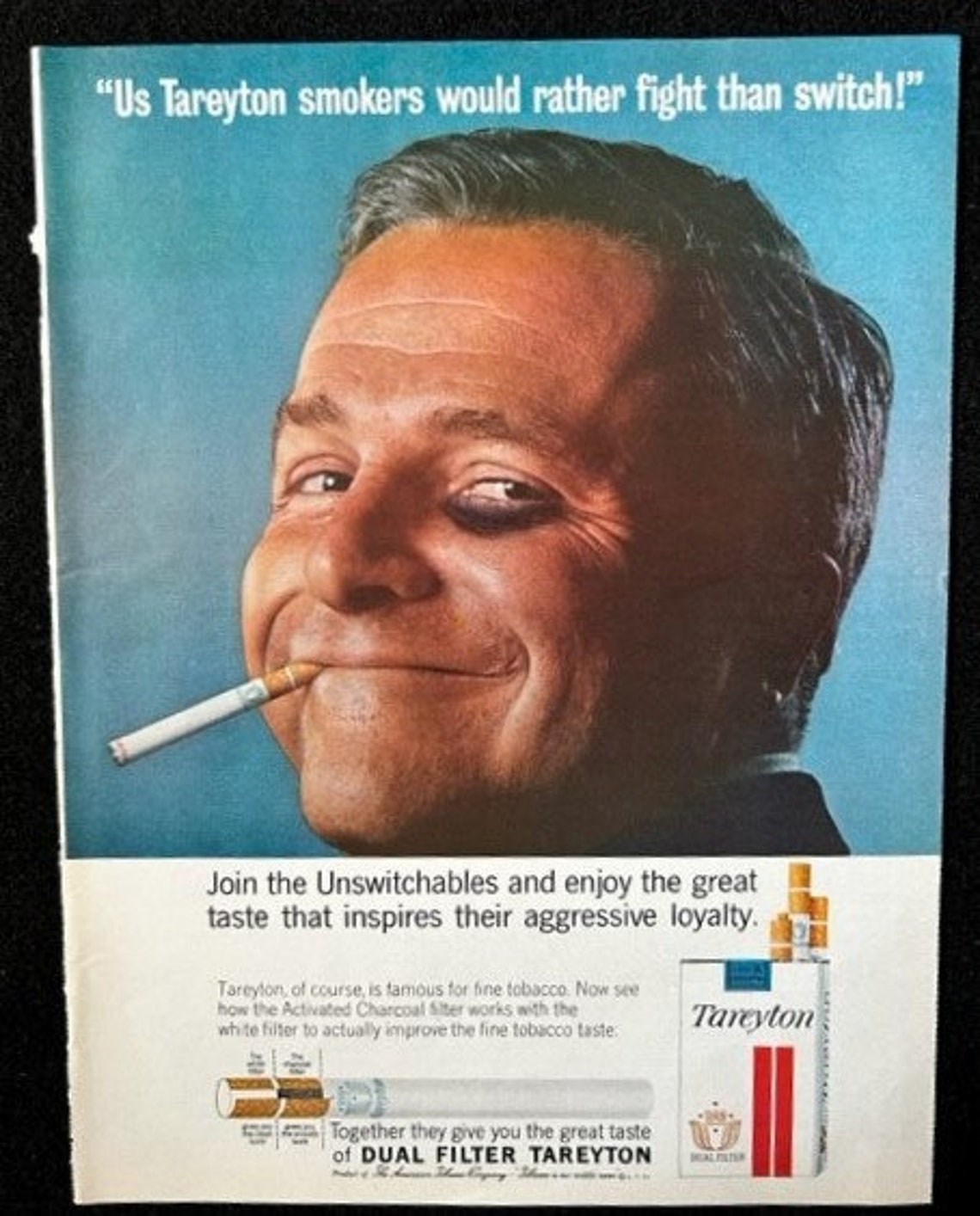 1963 Original Tareyton Advertisement - Etsy