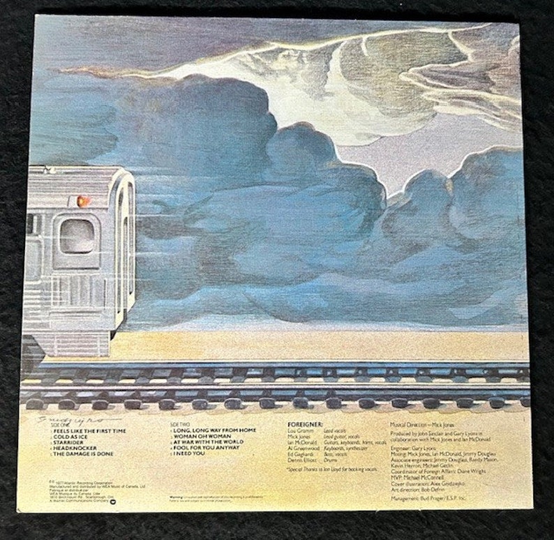 Foreigner Self Titled 1977 Album - Etsy